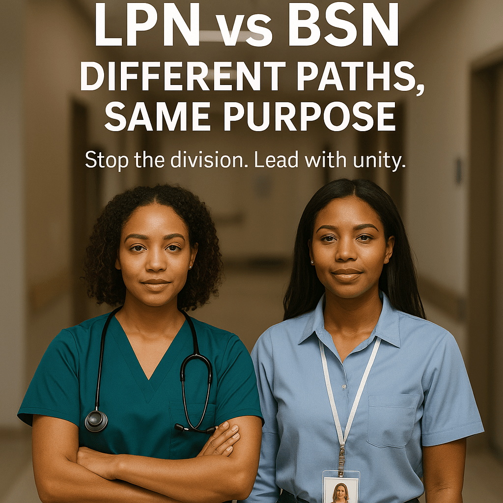 LPN vs BSN: Why Unity in Nursing Matters More Than Credentials – Nurse ...